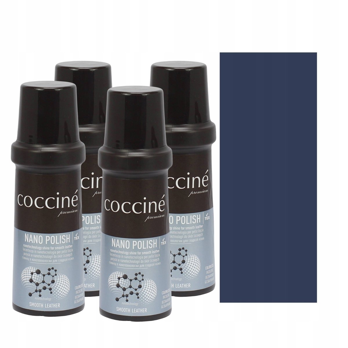 4x Coccine Nano Pasta Granatowa do Skór Licowych Błyskawiczne ...