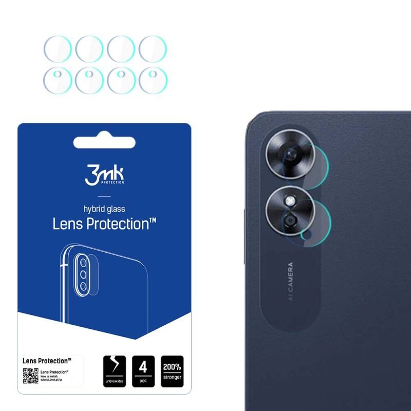 4x Szkło na obiektyw Oppo A17 3mk Lens Protect - 3MK | Sklep EMPIK.COM
