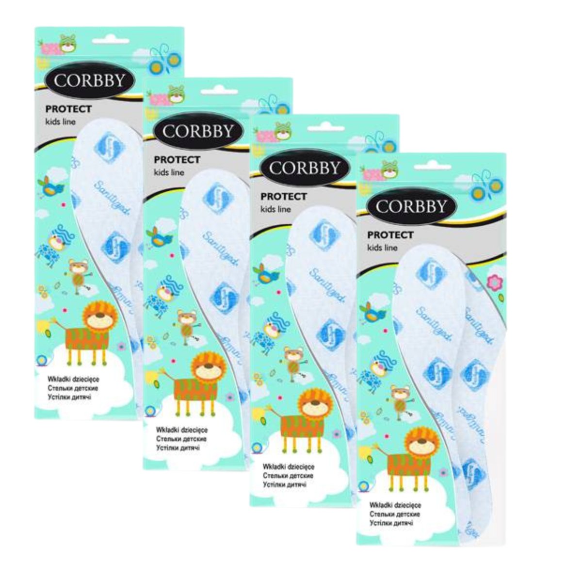 4x Wkładki do Butów Protect Kids Antybakteryjne 1232C - Corbby | Sport ...