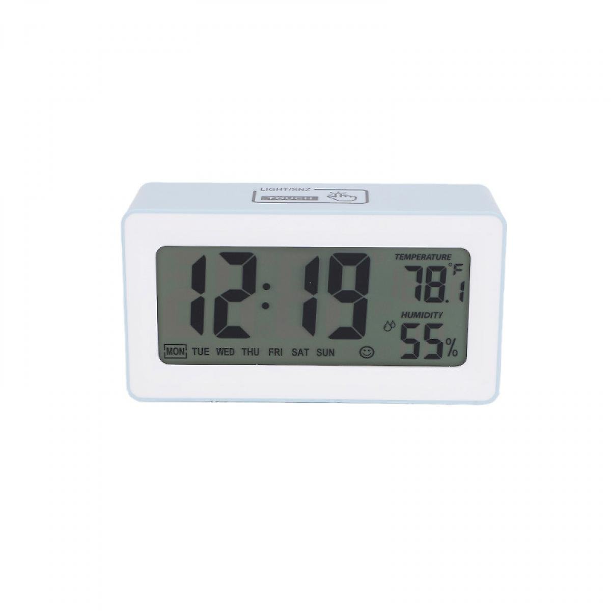 5-calowy inteligentny elektroniczny zegar LCD z budzikiem, podświetlany ...