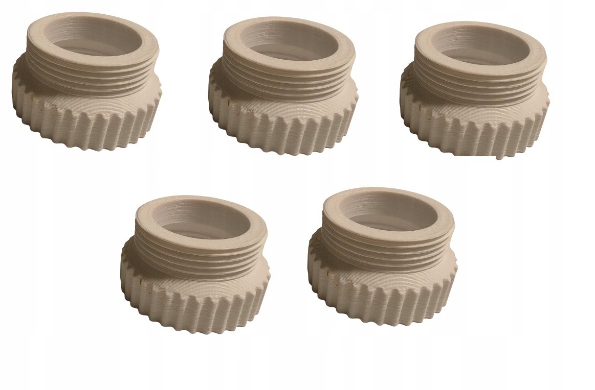 5 x Adapter redukcja głowic M30x1,5 do DANFOSS RTD-N - mocny - Druk ...