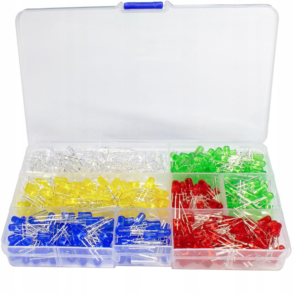 500szt DIODY LED DIP 5mm Zestaw 5 kolorów - leaderLED | Sklep EMPIK.COM