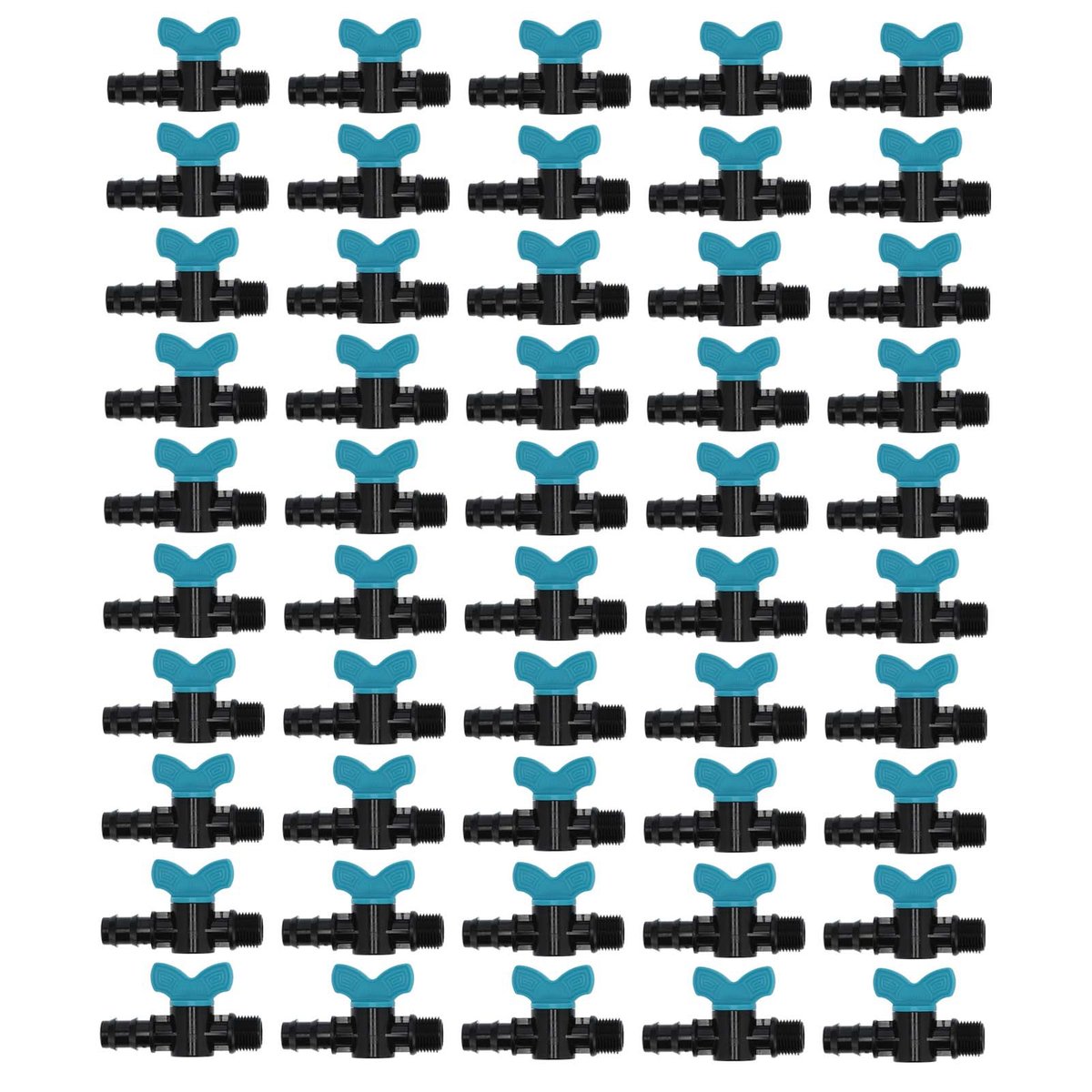 50PCS 16x3/4in Male Thread Irrigation Switch Valve Plastic Gate Valves ...