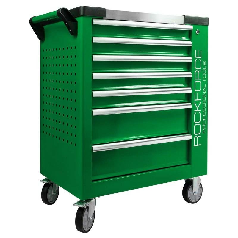 59kg!! Szafka narzędziowa wózek narzędziowy warsztatowa 7 szuflad metalowa schowek boczny blat ...