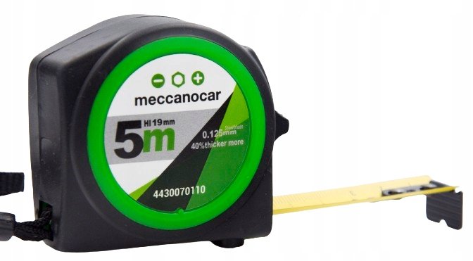 5M / 19mm PROFESJONALNA MIARA MIARKA ZWIJANA - MECCANOCAR - Meccanocar ...