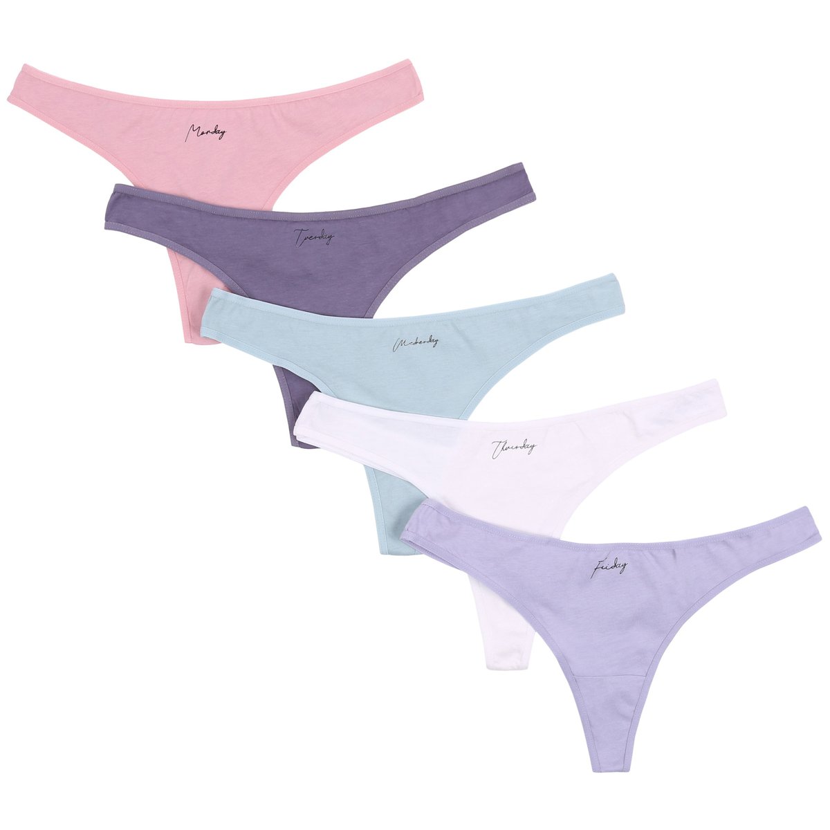 5X Pastelowe, Bawełniane Stringi, Certyfikat Oeko-Tex L - sarcia.eu ...