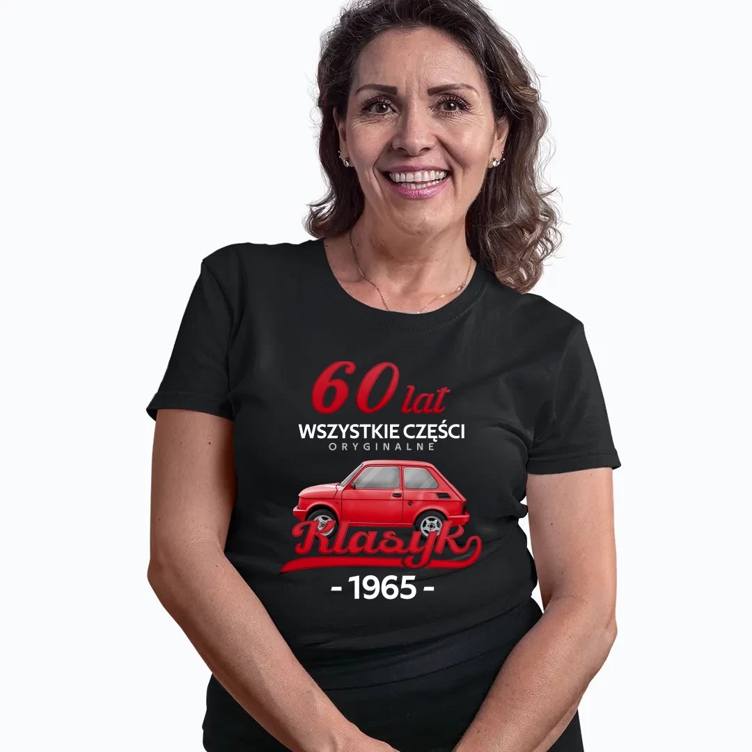 60 Lat Wszystkie części oryginalne Klasyk od 1965 - damska koszulka na prezent na 60 urodziny ...