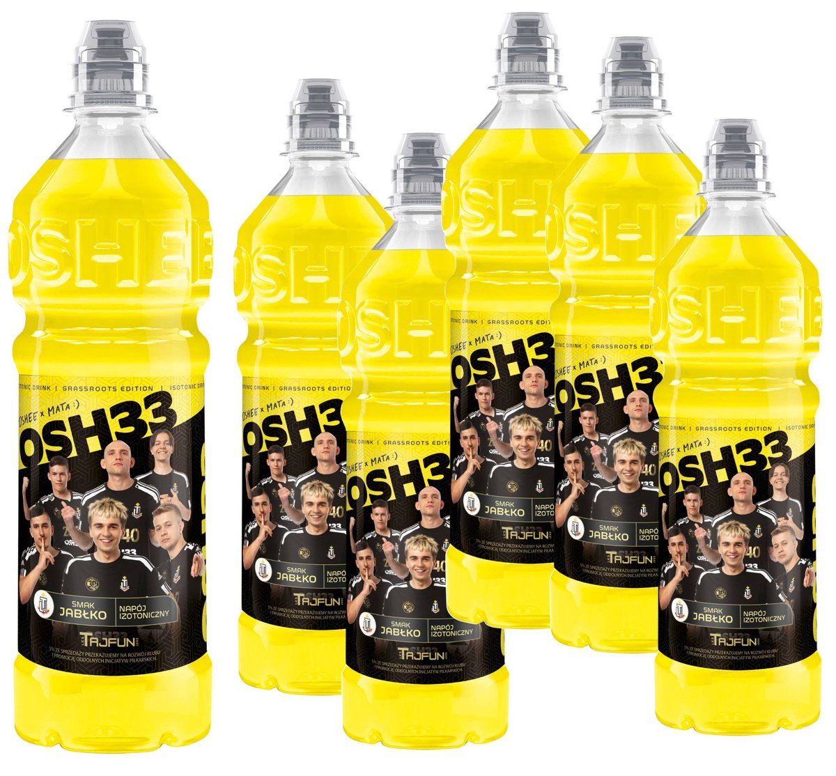 6x OSHEE x MATA - OSH33 Tajfun Isotonic Drink jabłko 750 ml - Oshee ...