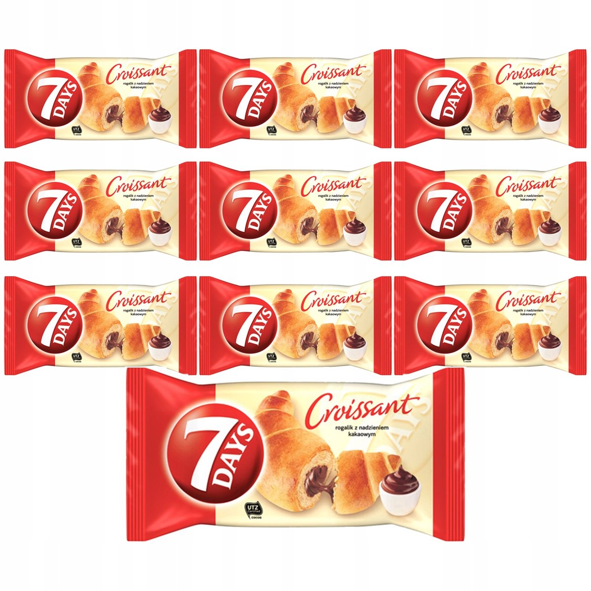 7 Days Max Croissant z nadzieniem kakaowym 110 g x 10 sztuk - 7Days | Sklep EMPIK.COM