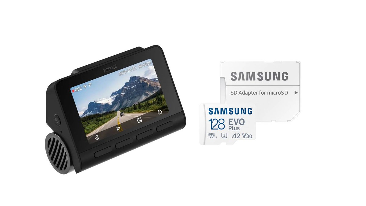 70mai, Wideorejestrator, 4K, A810 + karta pamięci Samsung 128GB - 70mai ...