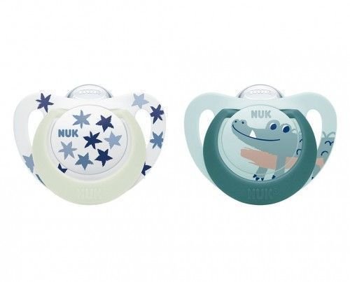 739744 SMOCZEK USPOKAJAJĄCY SILIKONOWY STAR DAY & NIGHT 18-36 2SZT/PUD - Nuk | Sklep EMPIK.COM
