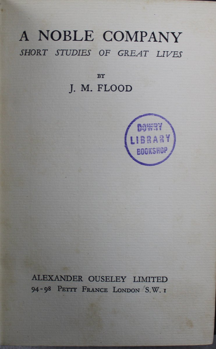 A Noble Company Short Studies of Great Lives 1935 r. - W opisie ...