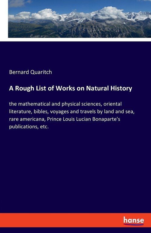 A Rough List of Works on Natural History - W opisie | Książka w Empik