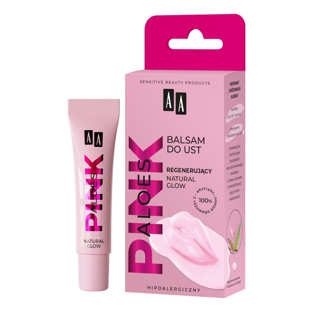 Aa Aloes Pink Balsam Do Ust, Natural Glow, 10 G | Sklep EMPIK.COM