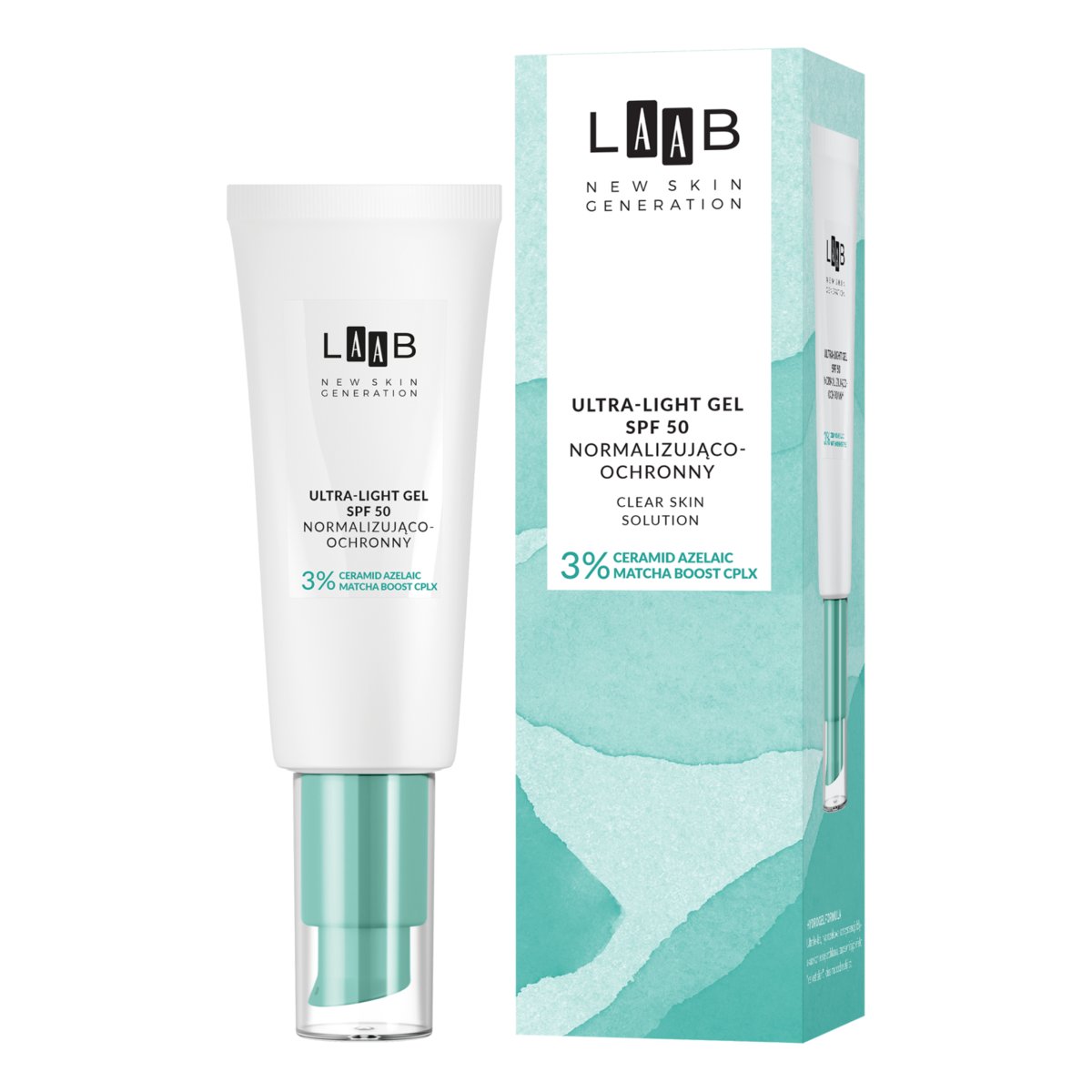 AA LAAB Clear Skin Solution Ultralight Żel SPF50 normalizująco-ochronny ...