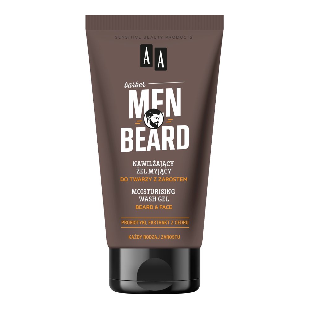 AA Men Beard, Nawilżający żel myjący do twarzy z zarostem, 150ml ...