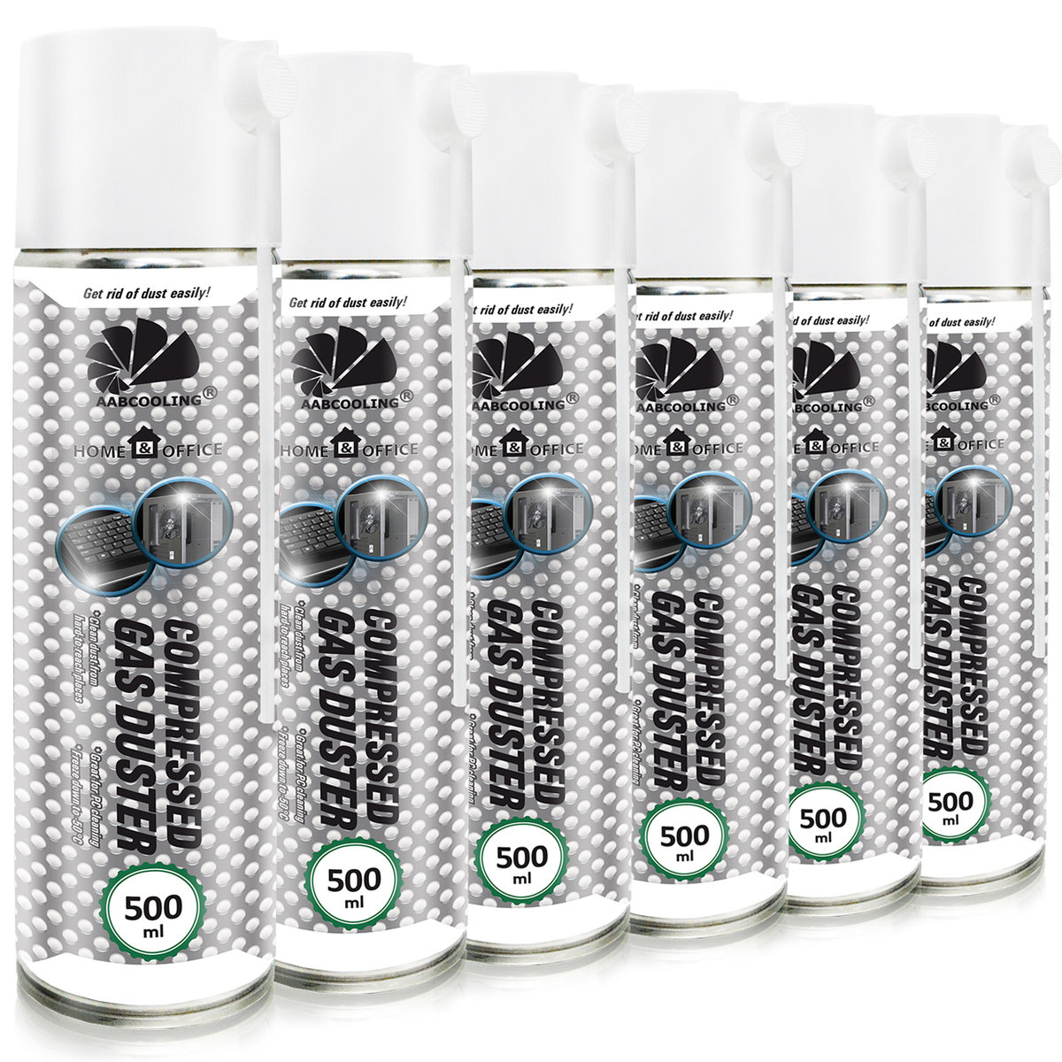 Aabcooling 6X 500 Ml Home&Office Compressed Gas Duster - Aerozol ...