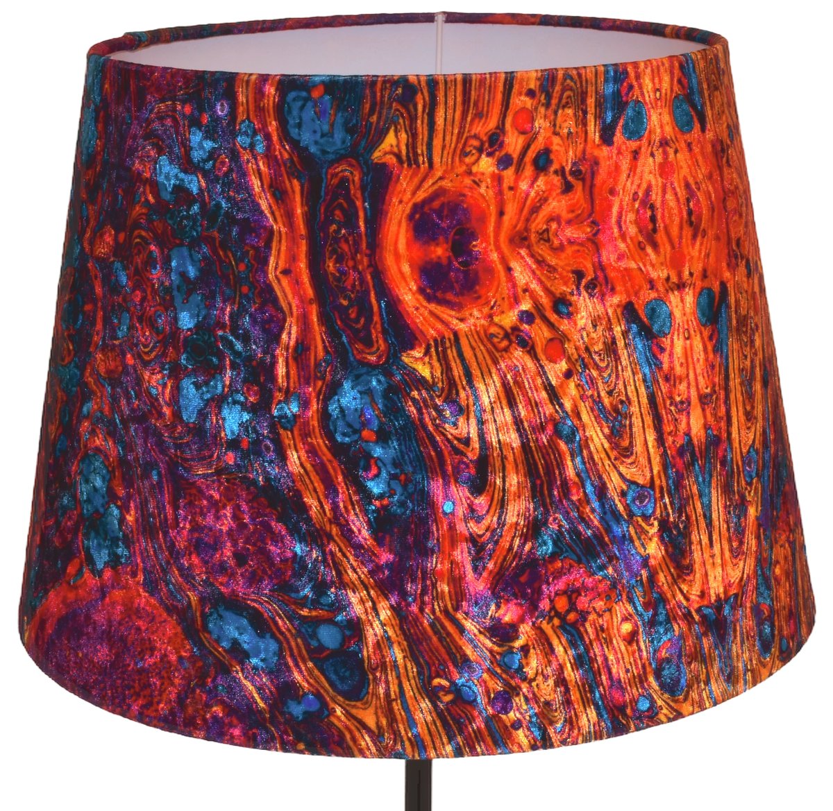 Abażur Do Lampy Klosz Stożek E27 LAWA Wielokolorowy 34x44 H29 PANCA - BIAŁA KROPKA producent ...