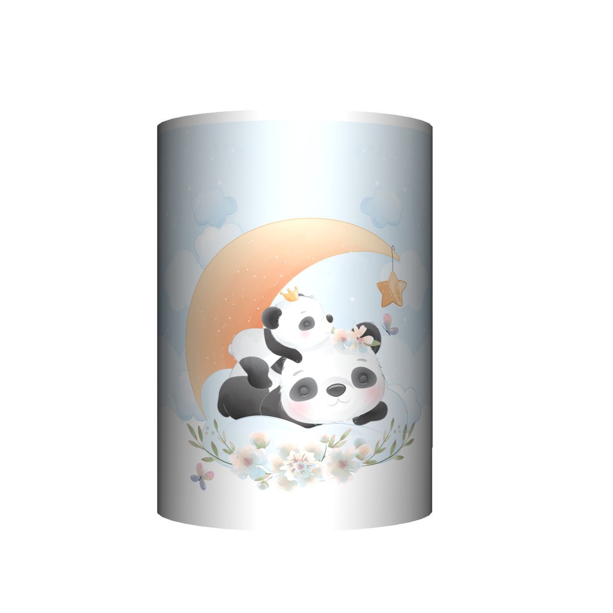 Abażur Tuba - Cute Panda (niebieska) - Inna marka | Sklep EMPIK.COM