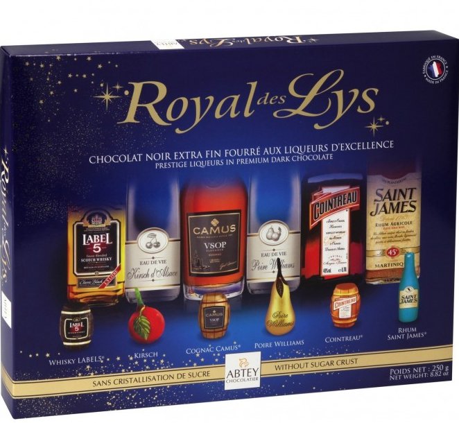 Abtey Chocolatier, czekoladki buteleczki z likierami Excellence, 250 g ...