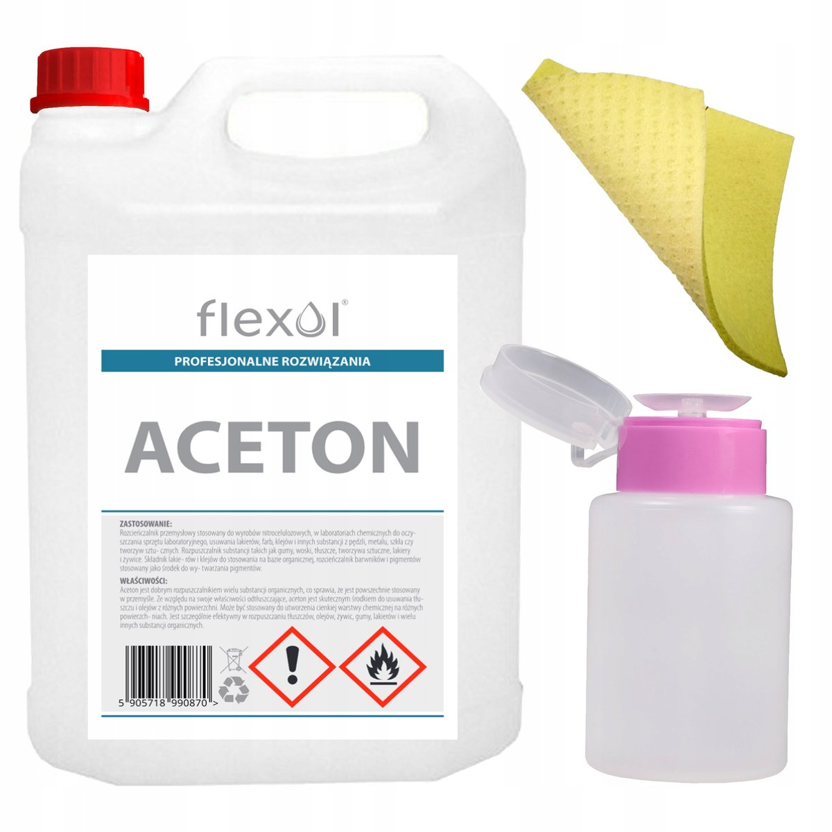 Aceton Techniczny 4l Flexol Z Akcesoriami - Flexol | Motoryzacja EMPIK