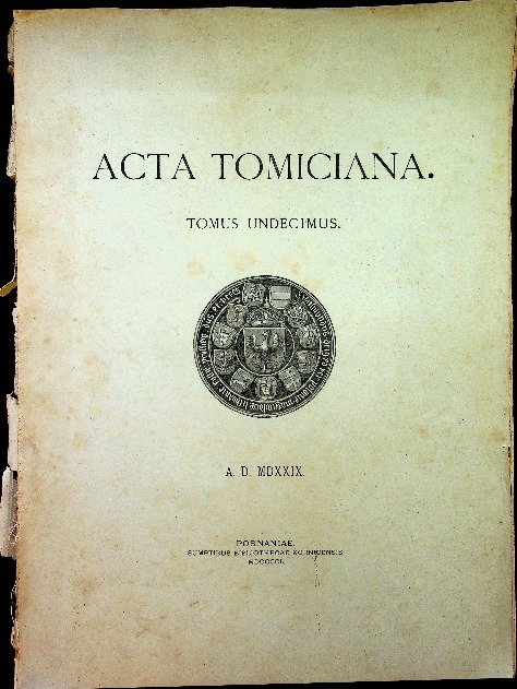 Acta Tomiciana Tomus Undecimus 1901 r. - W opisie | Książka w Empik