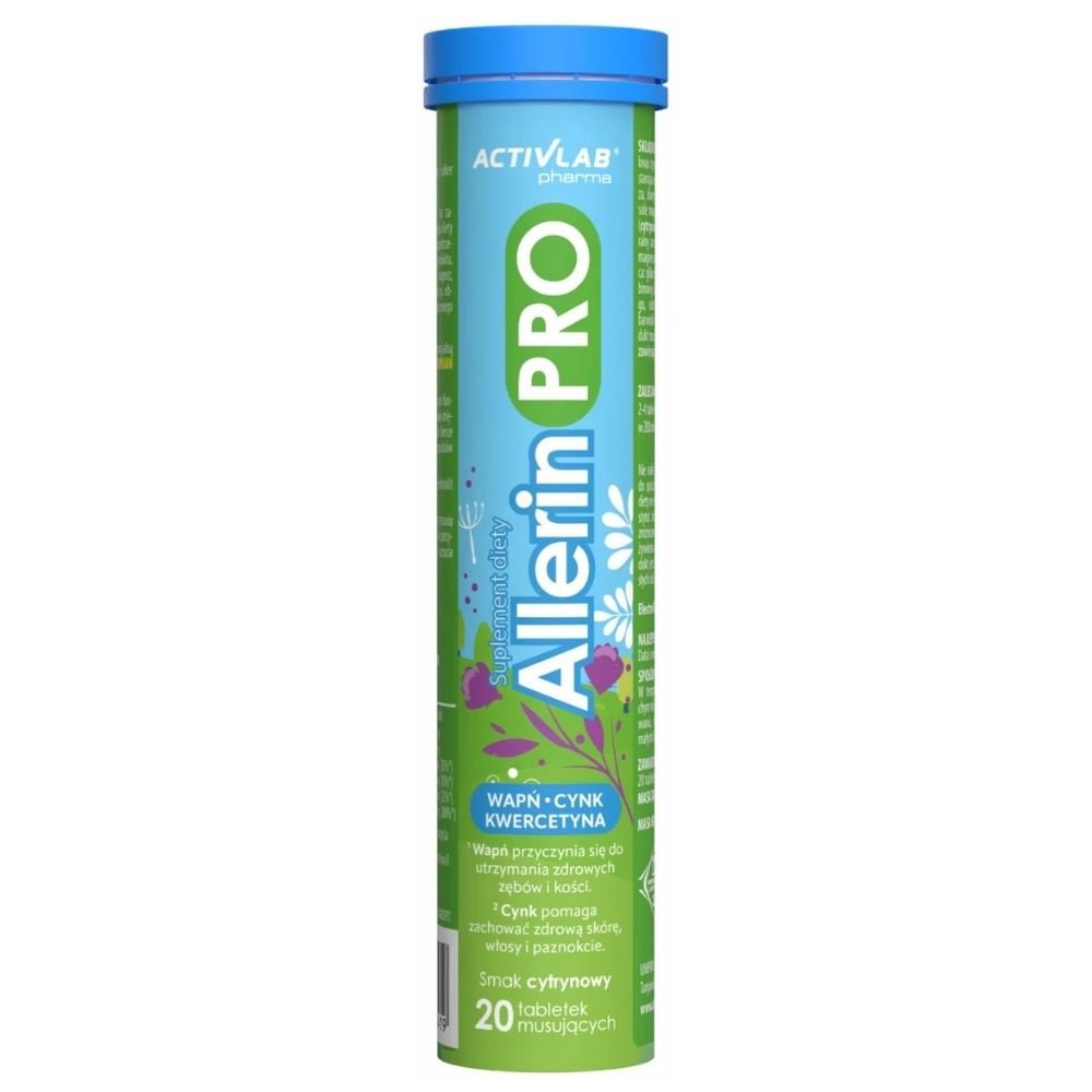 Activlab Pharma Allerin PRO, Wapń, cytryna - 20 tabletek musujących ...