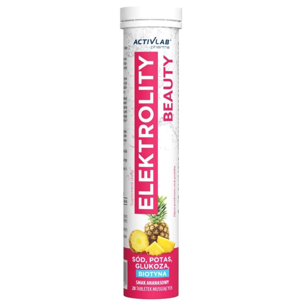 Activlab Pharma Elektrolity Beauty, ananas - 20 tabletek musujących ...