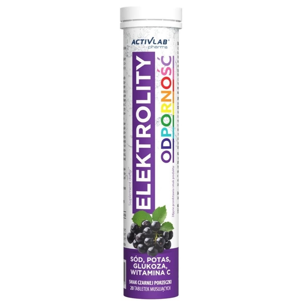 Activlab Pharma Elektrolity Odporność, czarna porzeczka - 20 tabletek ...