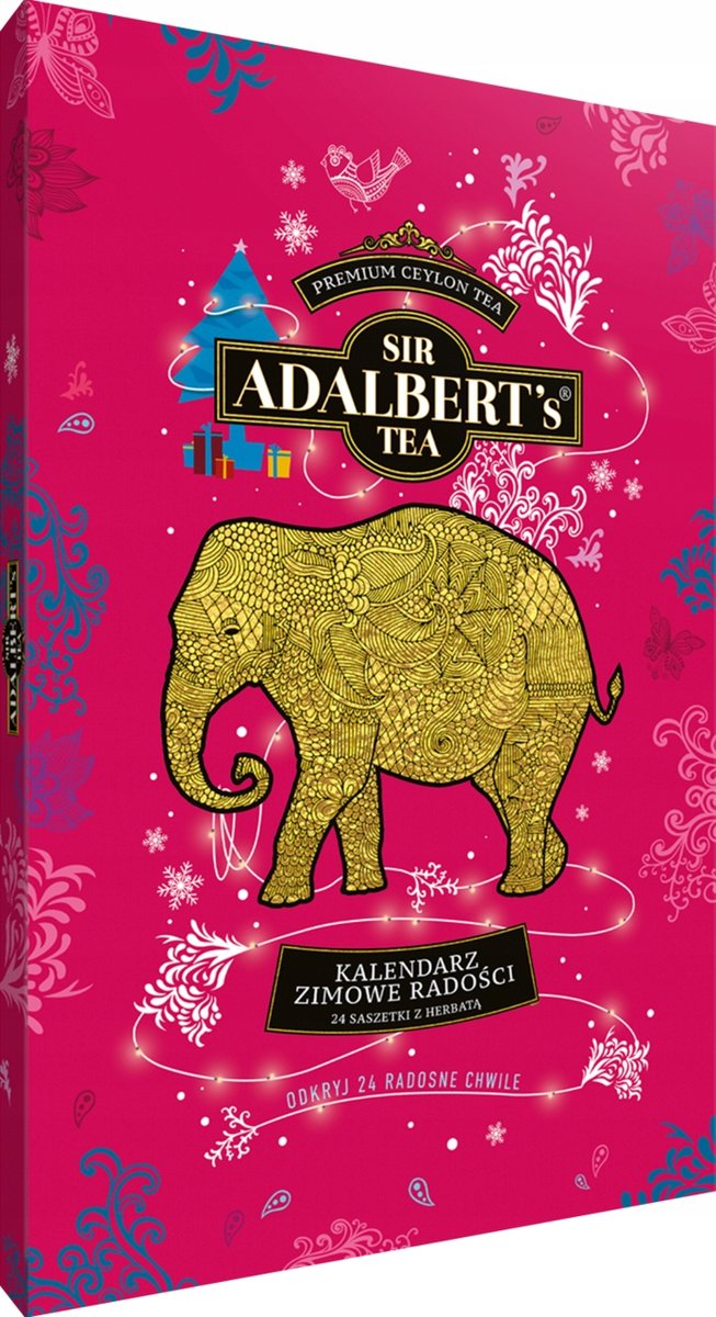 ADALBERT'S TEA Kalendarz adwentowy z cejlońską herbatą 24x2g 24 ...