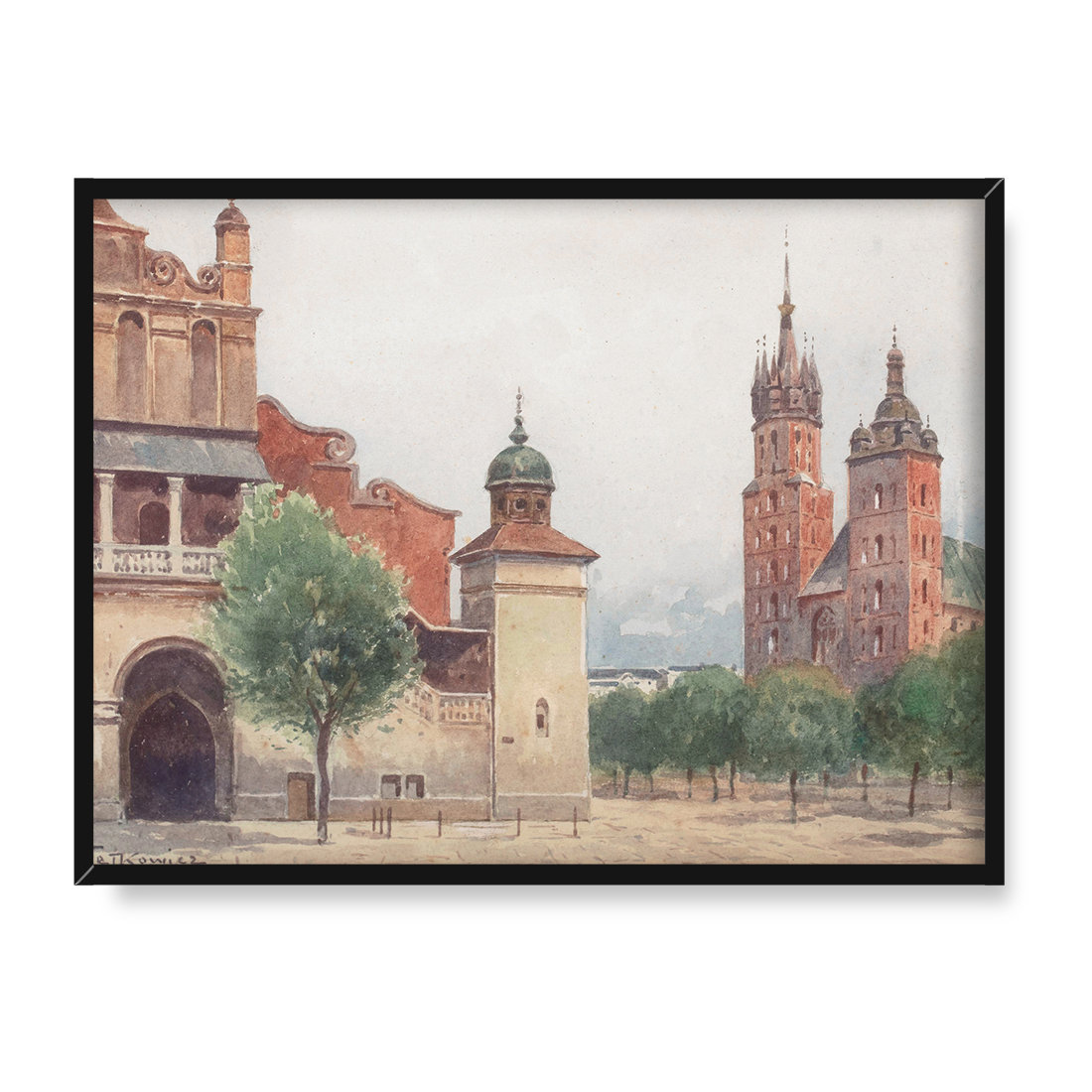 Adam Setkowicz W Krakowie 30×40 W RAMIE - ANTYKWARIAT "CZUŁA JEST NOC ...