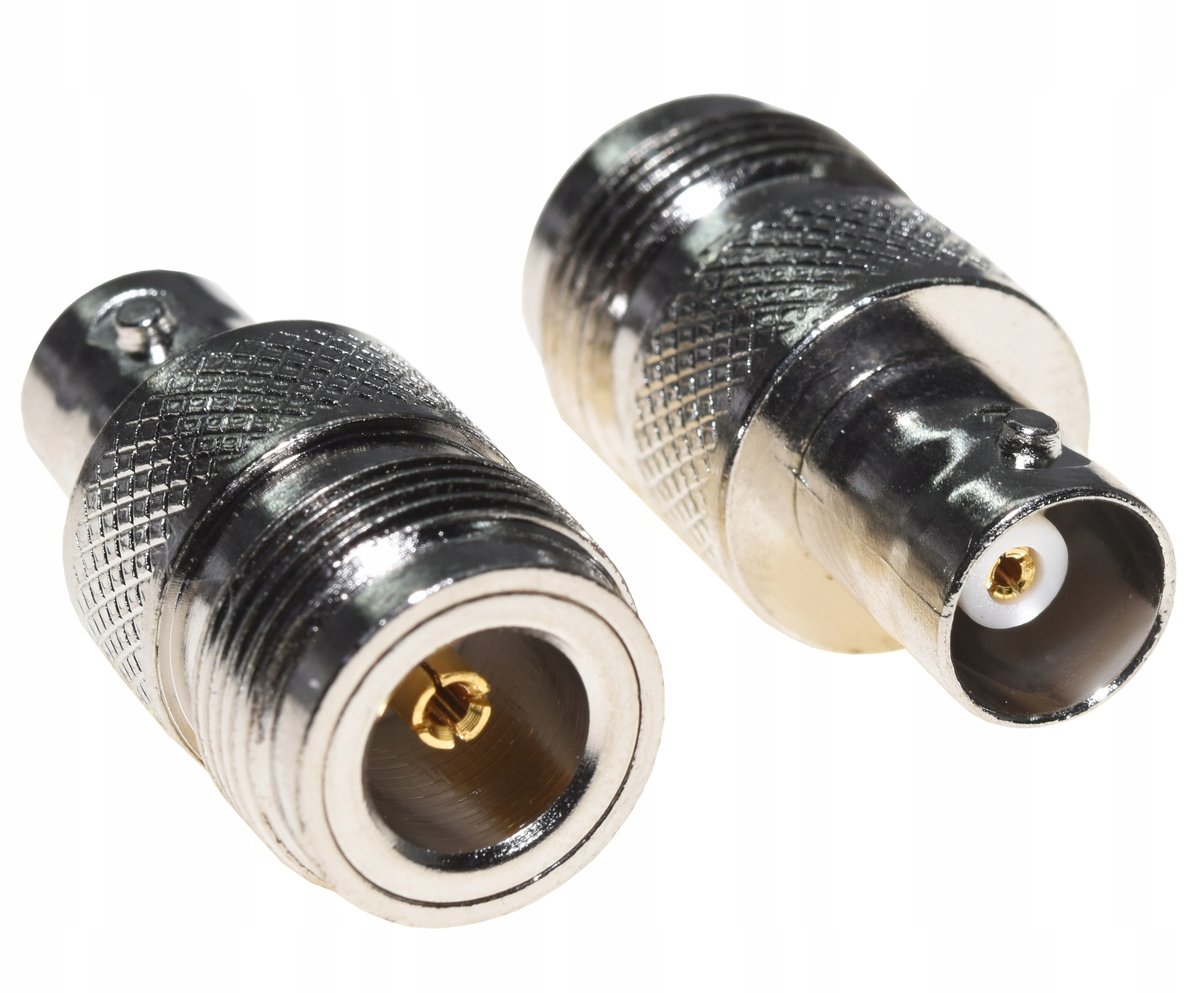 Adapter antenowy przejściówka gniazdo N - gniazdo BNC - solidne złącze, met - Veoz | Sklep EMPIK.COM