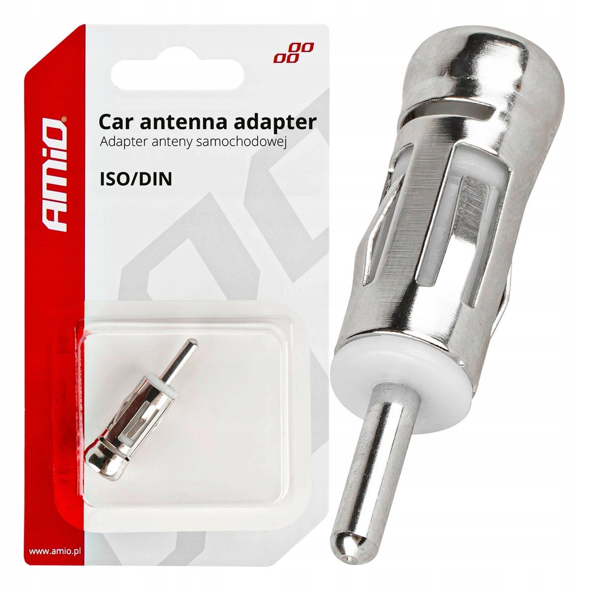 Adapter Antenowy Redukcja Wtyk ISO DIN Prosty Adapter Anteny Samochodowy - Inna marka ...