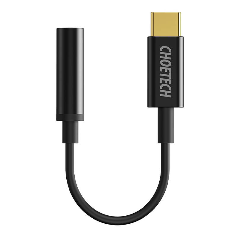 Adapter Choetech AUX003 USB-C do 3.5 mm Audio Jack Adapter, czarny ...