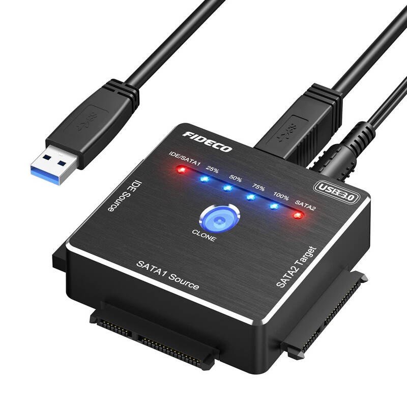 Adapter dysk w HDD/SSD z funkcj klonowania FIDECO PL06 (USB 3.0, SATA/IDE) - Fideco | Sklep ...
