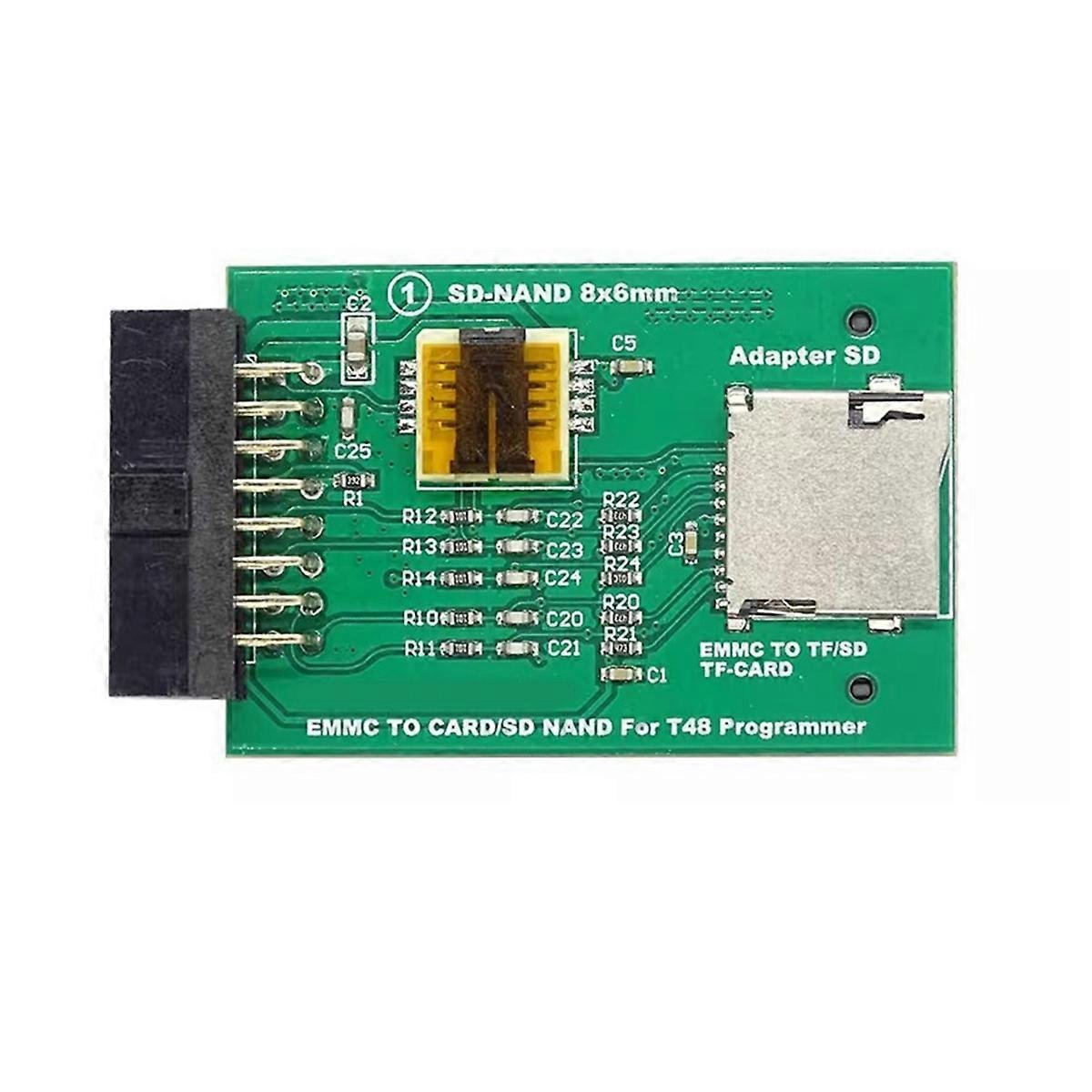 Adapter EMMC SD do programatora T48, obsługa odczytu i zapisu kart SD ...