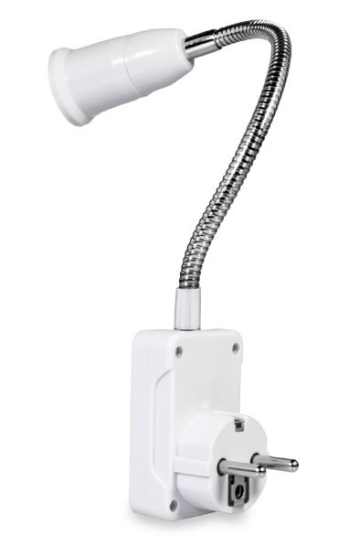 Adapter gniazda żarowki E27 z włącznikiem i wtyczką do kontaktu ...