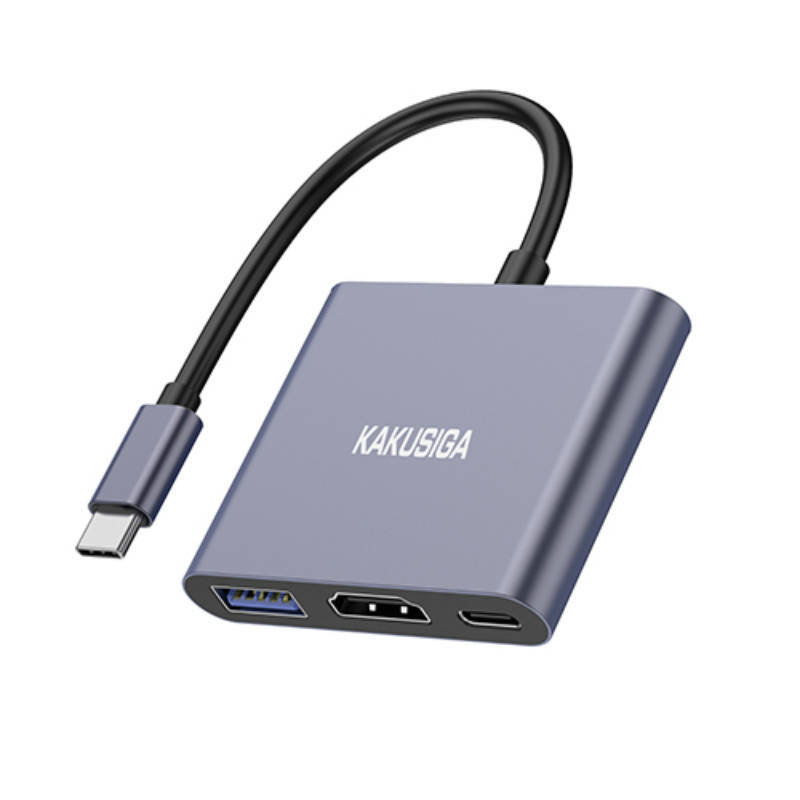 Adapter / Hub USB-C 3w1 USB 3.0 + USB-C PD + HDMI KAKUSIGA KSC-750 ...
