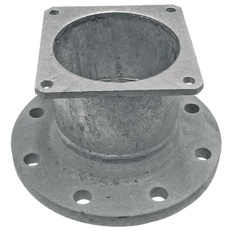 Adapter kołnierza beczkowozu kwadrat 8” x DN 200 - GRANIT | Sklep EMPIK.COM