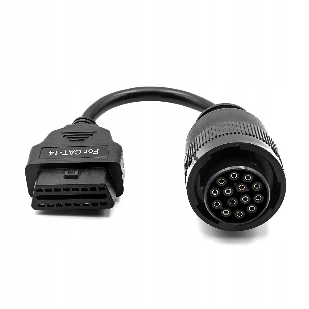 ADAPTER PRZEJŚCIÓWKA CAT 14-pin OBD2 MASZYNY KOPARKI - Konektor ...