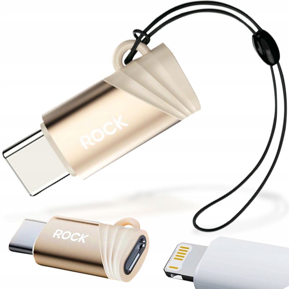ADAPTER PRZEJŚCIÓWKA REDUKTOR LIGHTNING PD 30W DO USB-C 3.1 IPHONE 15 16 - Rock | Sklep EMPIK.COM