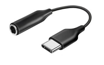 Adapter przejściówka USB-C Jack mini Jack słuchawki USB C kabel czarny ...