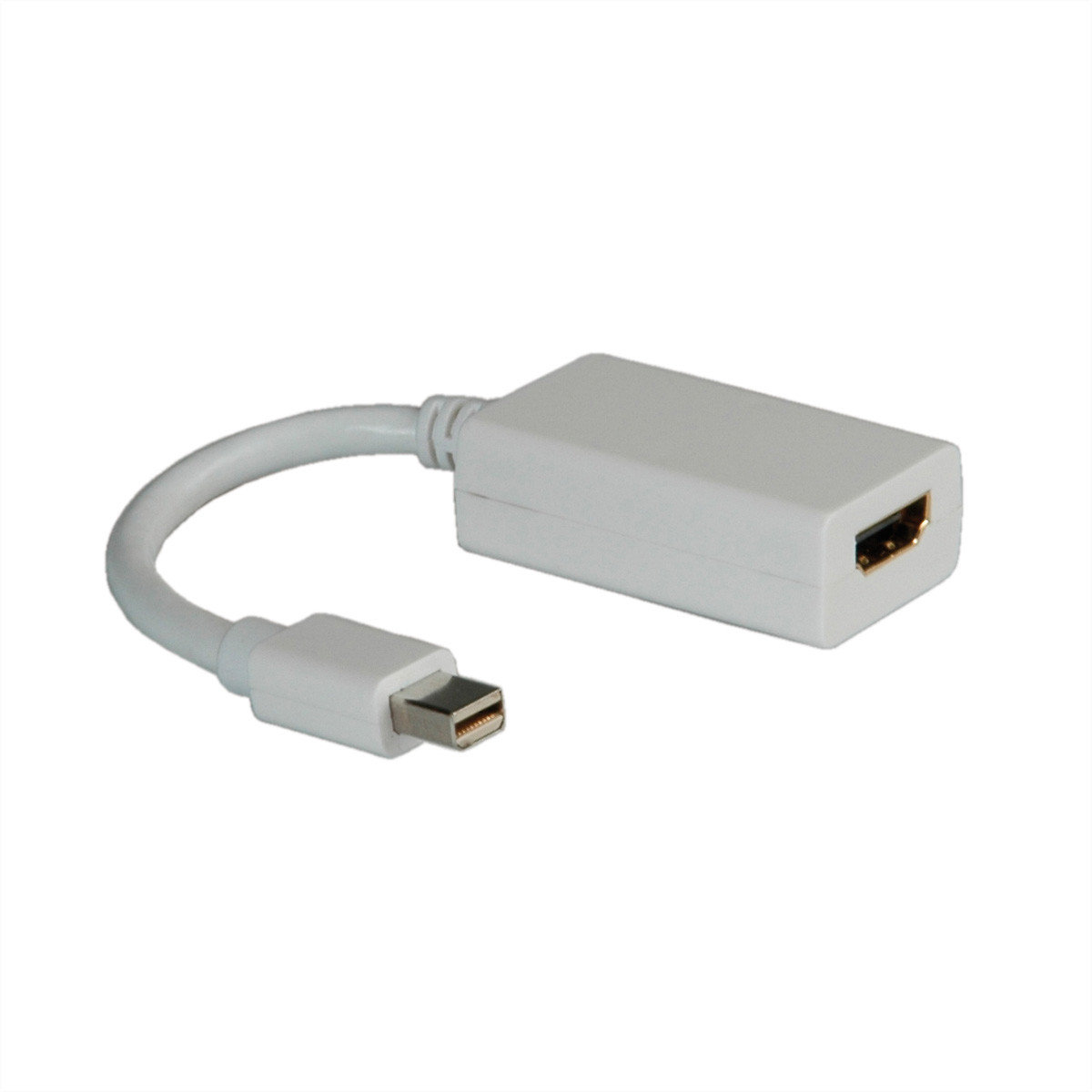 Adapter ROLINE Mini DisplayPort - HDMI, Mini DP męski - HDMI żeński ...