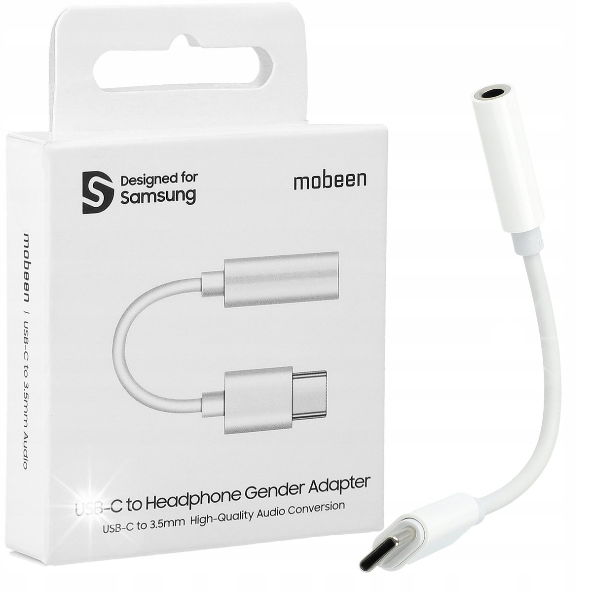ADAPTER SAMSUNG GP-TGU023AE DAC USB-C DO MINI JACK 3.5mm SOLIDNY BIAŁY ...