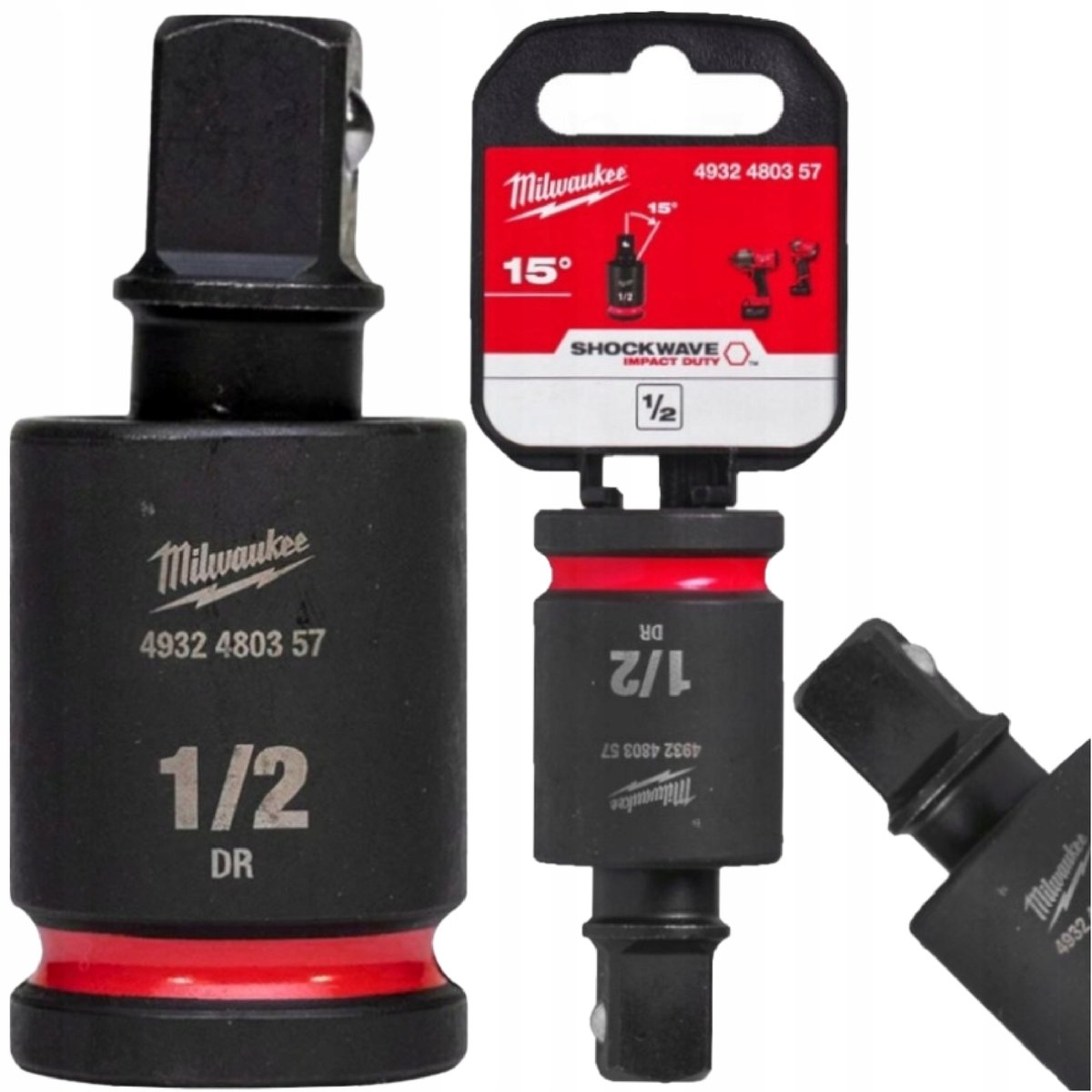 Adapter udarowy z przegubem 1/2" Milwaukee 4932480357 - Milwaukee ...