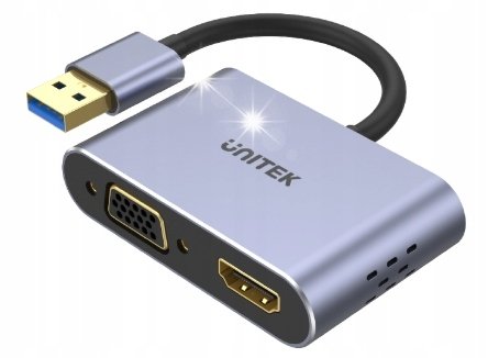 Adapter Unitek USB 3.0 - HDMI / VGA Full HD 60Hz - Inna marka | Sklep EMPIK.COM