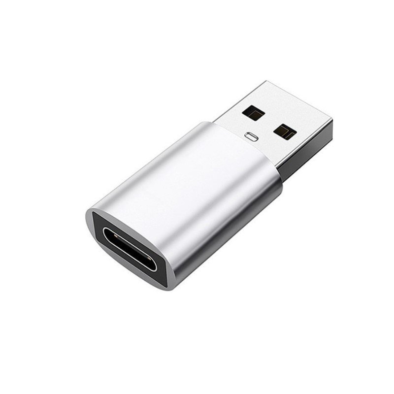 Adapter USB 3.0 (męski) na USB-C (żeński). Silver - INF | Sklep EMPIK.COM