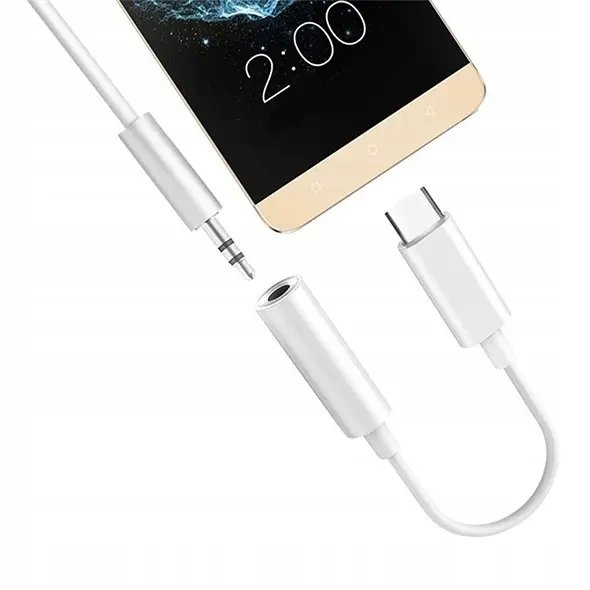 Adapter USB-C na Jack 3,5mm SPU-A01 Przejściówka na słuchawki do ...