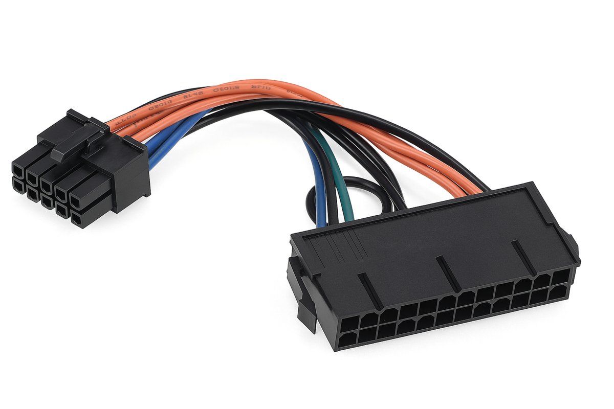 Adapter zasilania P1 24pin 10pin kabel przejściówka do Lenovo 10cm 0,1m ...