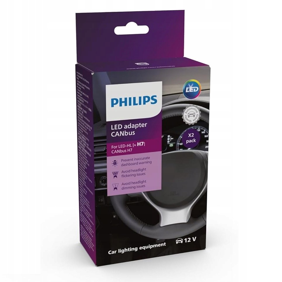 Adaptery PHILIPS 18952X2 LED-HL H7 12V 2 sztuki - Inna marka ...